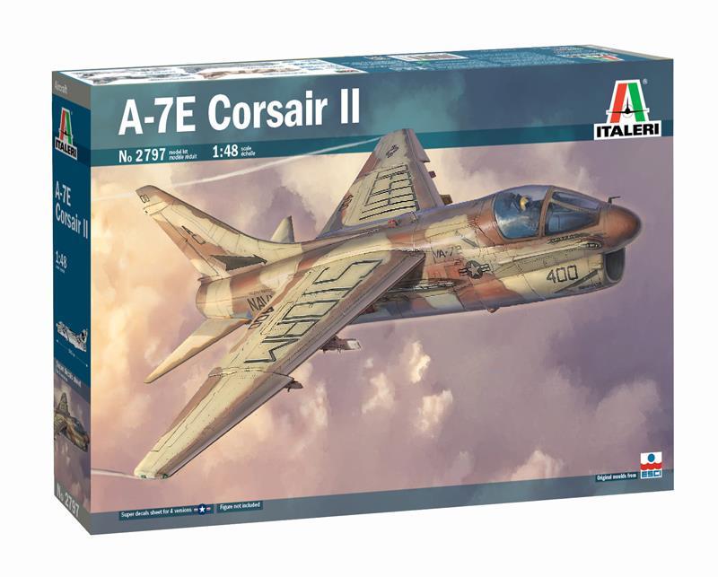 Italeri 1/48 scale A-7E CORSAIR II aircraft plane model kit | Fields of ...