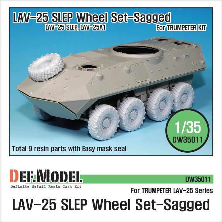 LAV-25 Mich. XML Sagged Wheel set (for Trumpeter 1/35) | Fields of ...