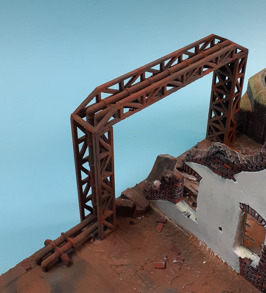 1/35 Scale 3D printed Industrial Pipe work bridge | Fields of Glory Models
