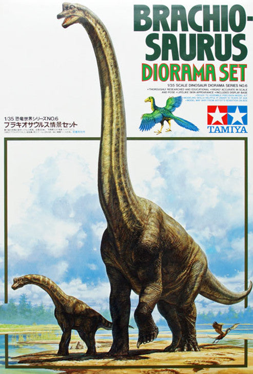 TAMIYA DINOSAURS Brachiosaurus Diorama Set 1/35 Scale Kit | Fields of ...