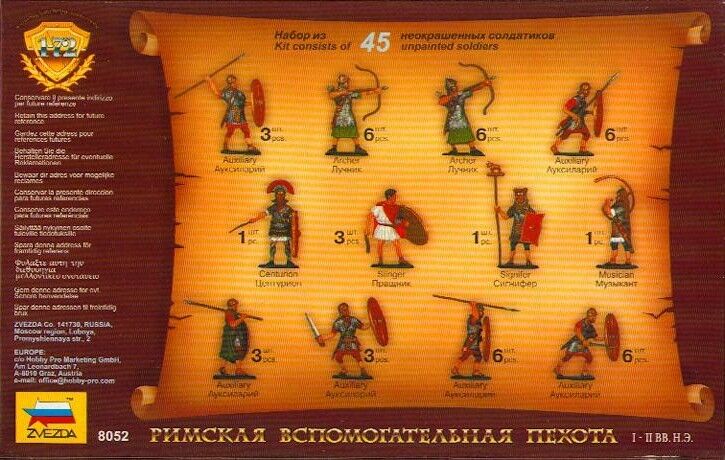Zvezda 1/72 scale ROMAN AUXILIARY INFANTRY | Fields of Glory Models