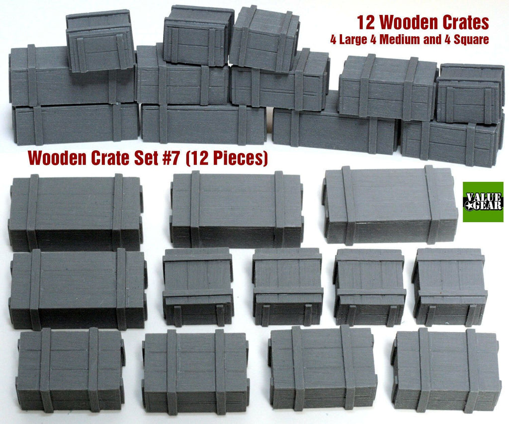 1/35 Scale resin kit Wooden Crates Set #7 - (12 Pieces) diorama access ...