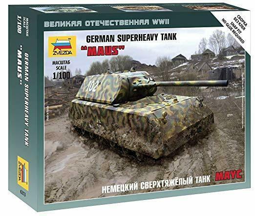 Zvezda 1/100 scale GERMAN MAUS SUPER HEAVY TANK model kit | Fields of ...