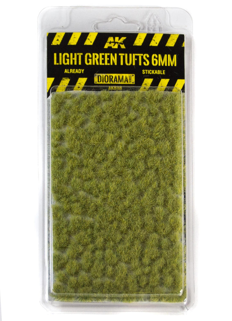 AK Interactive - LIGHT GREEN TUFTS 6mm | Fields of Glory Models
