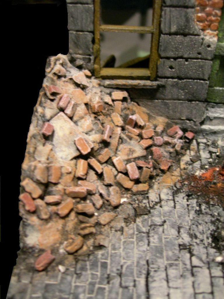 Brick Rubble piles corner heaps 1/16th scale (120mm size figures ...
