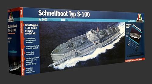ITALERI 1/35 scale WW2 German SCHNELLBOOTE S 100 boat model ship kit ...