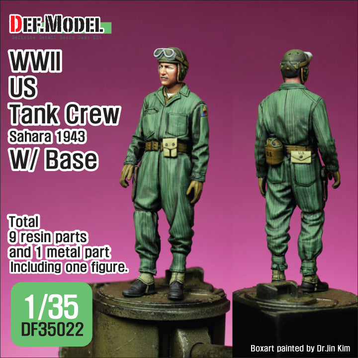DEF models 1/35 scale WW2 US Tank crew sahara 1943 w/ base | Fields of ...