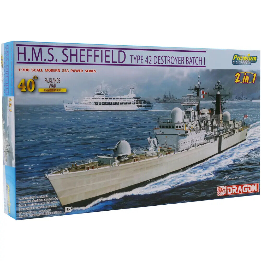 DRAGON HMS SHEFFIELD (FALKLANDS WAR) 1:700 | Fields of Glory Models