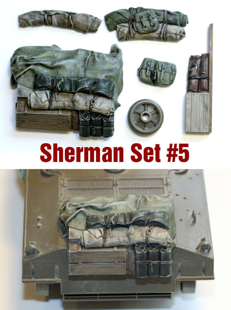 1/35 scale resin Sherman Tank Engine Deck and Stowage Sets #5 | Fields ...