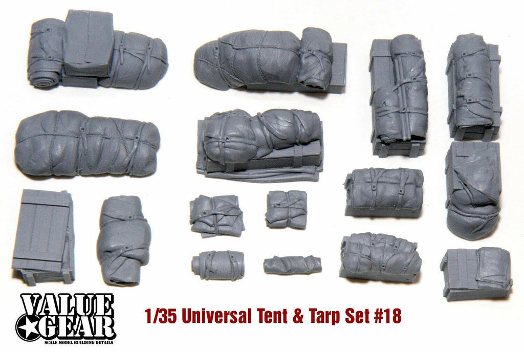 1/35 scale resin model kit Tents & Taprs #18 (16 Pieces) | Fields of ...