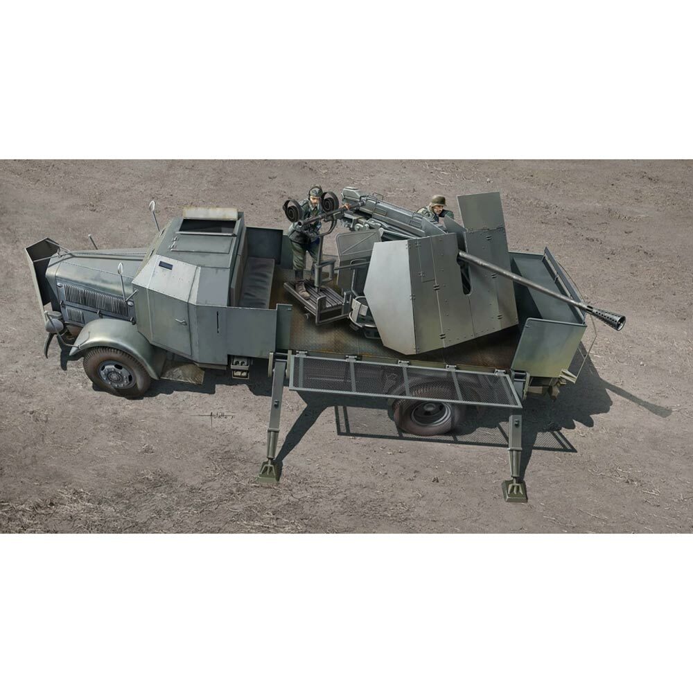 Trumpeter 09594 L4500A W/5cm Flak 41 II 1:35 Plastic Model Kit | Fields ...