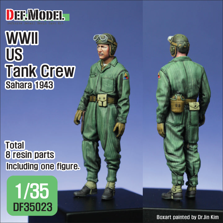 DEF models 1/35 scale WW2 US Tank crew sahara 1943 | Fields of Glory Models