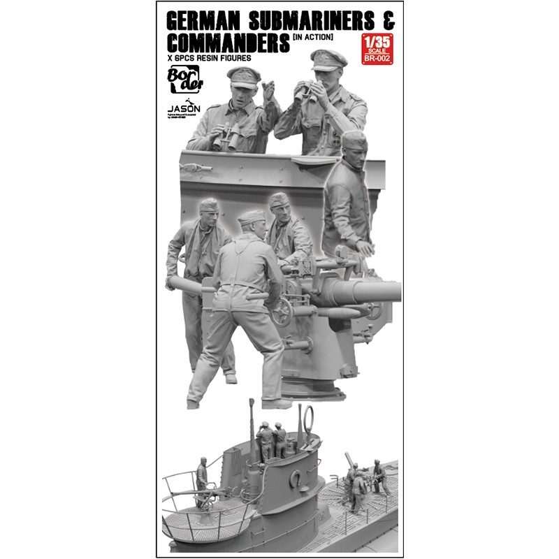 Border Models WW2 German 1/35 German Submariners & Commanders in actio ...