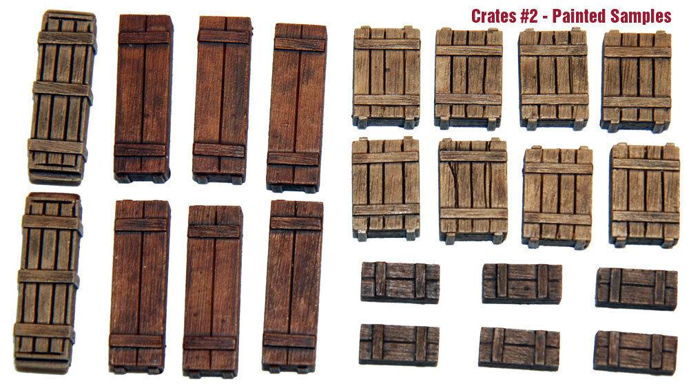 1/35 Scale resin kit Wooden Crates Set #2 tank stowage, diorama access ...