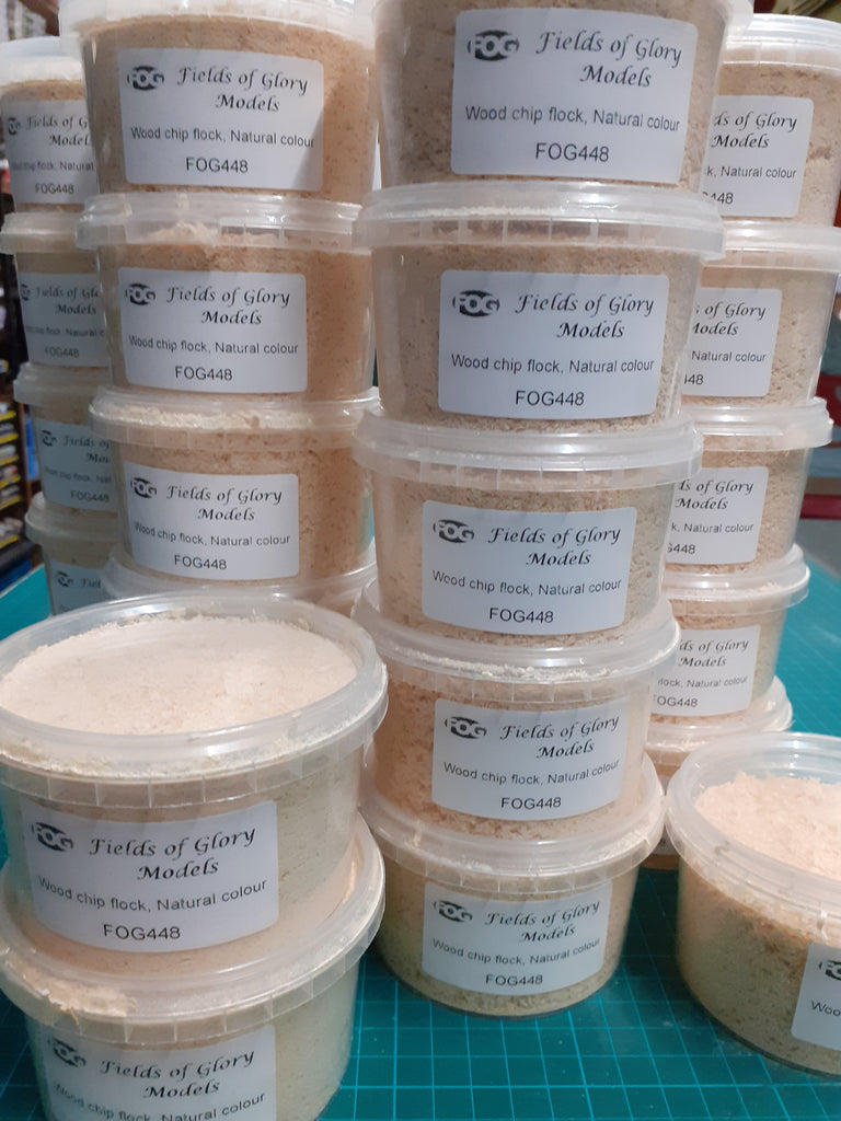 Wood chip flock, scatter Natural colour | Fields of Glory Models