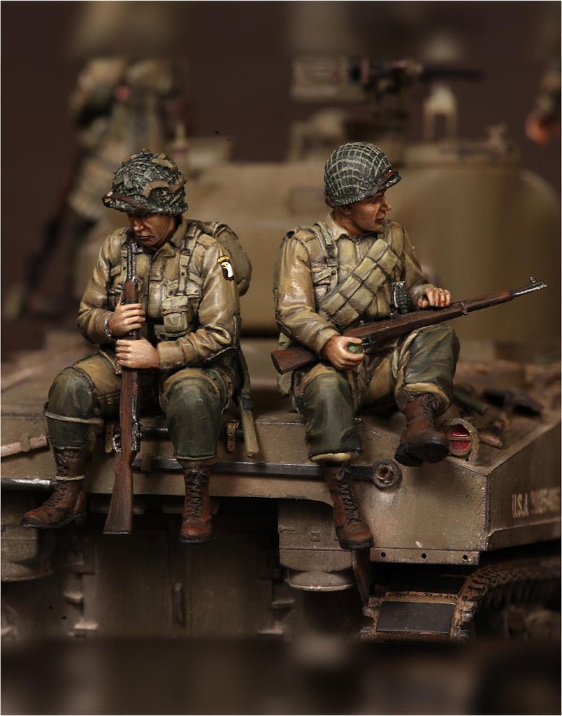 1/35 Scale Resin model kit WW2 U.S. Army Airborne on Sherman. #3 ...