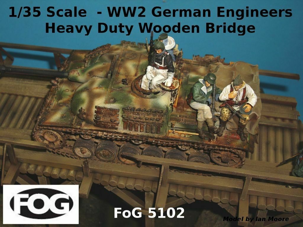FoG Models 1/35 Scale WW2 German Engineers Heavy Duty Wooden Bridge ...