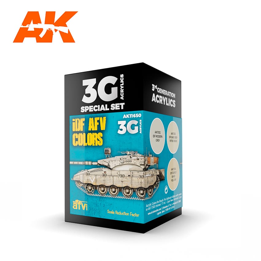 AK Interactive GEN 3 - IDF AFV COLOR | Fields of Glory Models