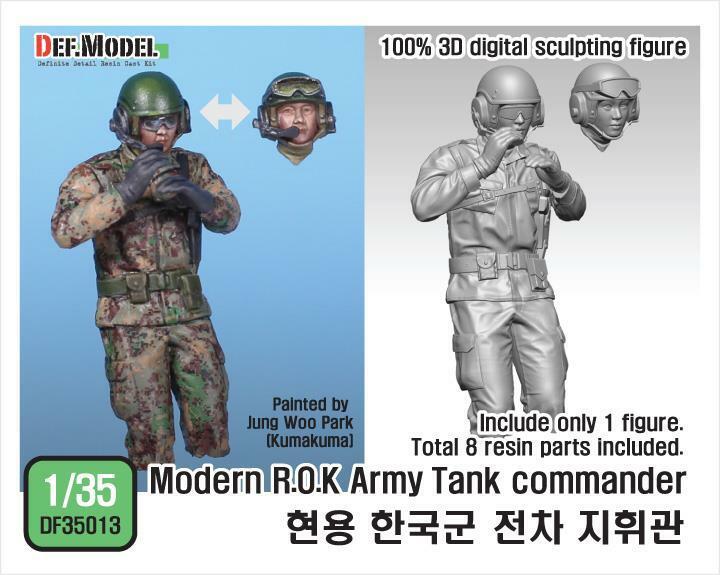 1/35 scale model kit Modern ROK Army Tank Commander for K2 | Fields of ...