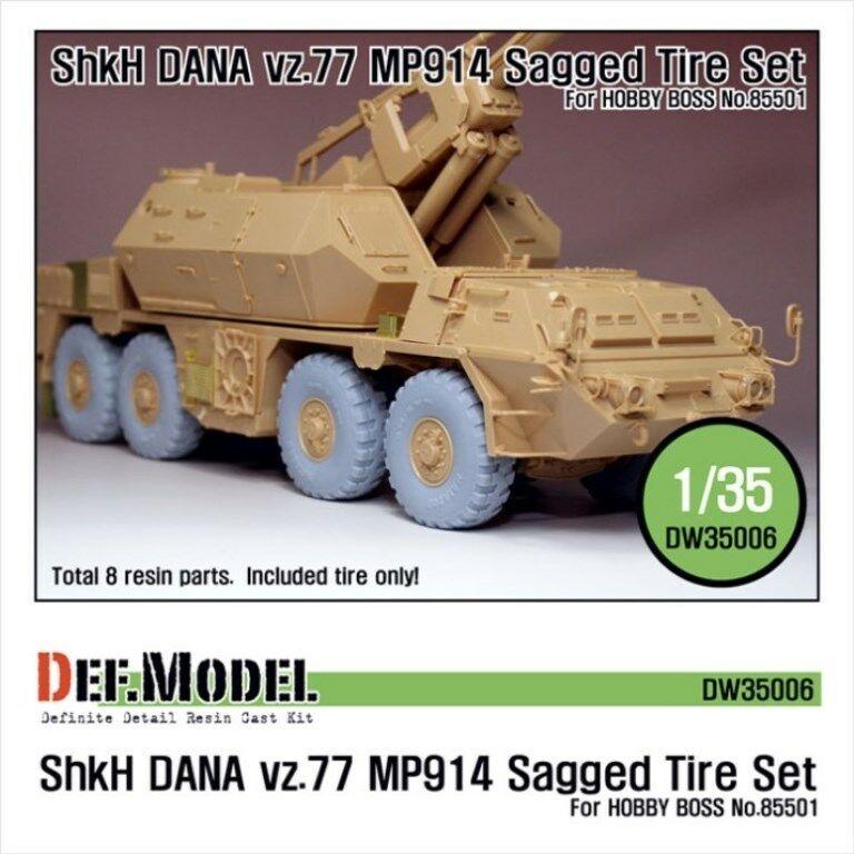 Sz77 DANA ShKH MP914 Sagged Tire set (for Hobbyboss 1/35) | Fields of ...