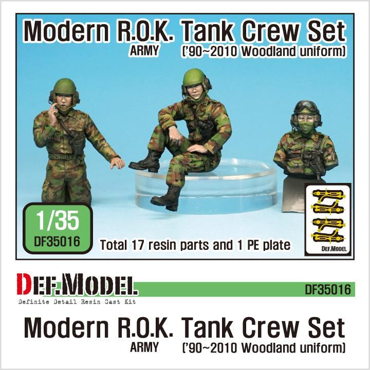 1/35 scale resin model kit Modern ROK Army Tank Crew set 3 Figures (Wo ...