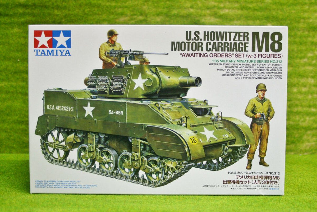 Tamiya 1/35 scale WW2 US American M8 Carriage with 3 Figures | Fields ...