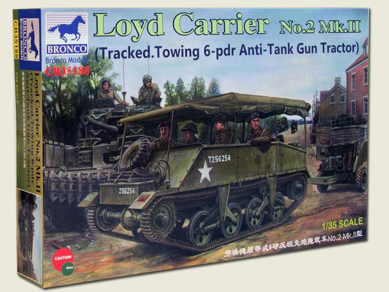 1/35 Scale Loyd Carrier No.2 Mk.II (Tracked) 6pdr Gun illustrated on b ...